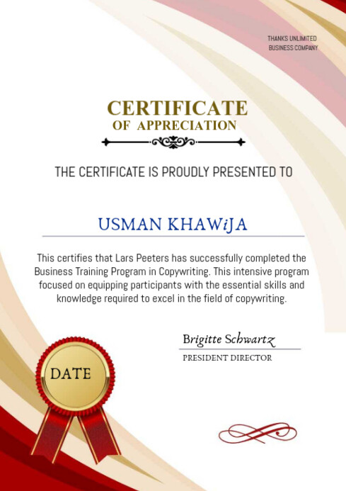 White Futuristic Certificate A4 Templat | PosterMyWall