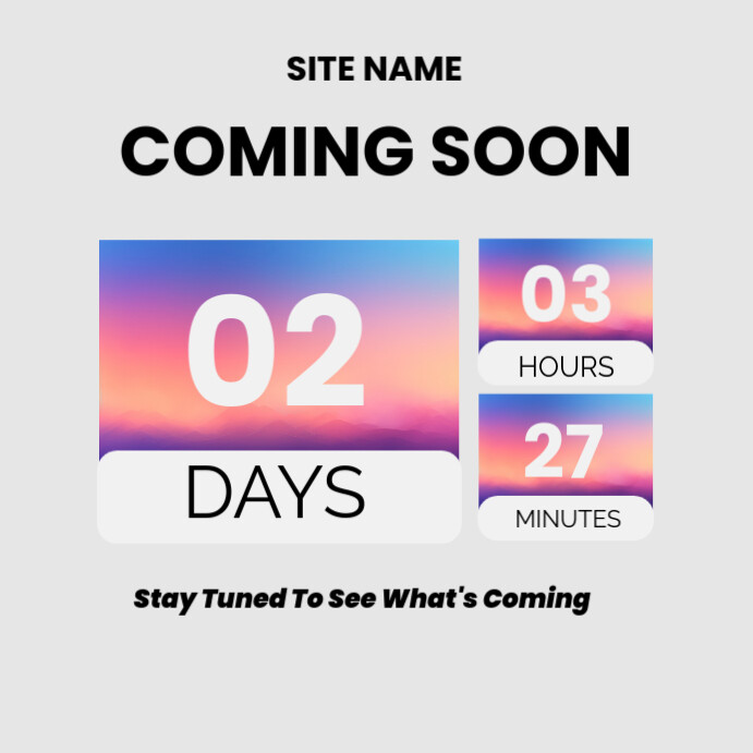 Copy of White Futuristic Countdown Instagram Post | PosterMyWall