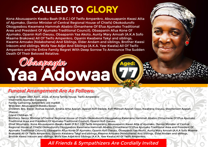 White Futuristic Funeral A2 Template | PosterMyWall