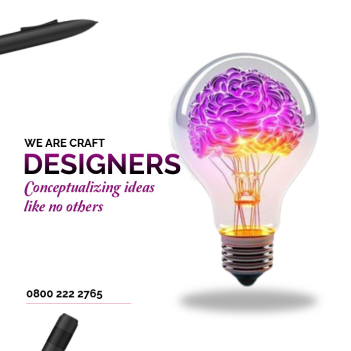 White Futuristic Imagination Instagram Post Template | PosterMyWall
