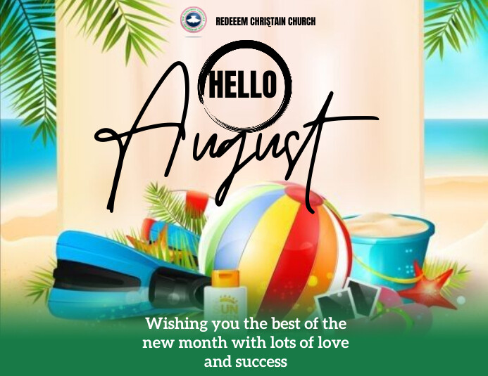 White Futuristic New Month August Flyer (us L Template | PosterMyWall