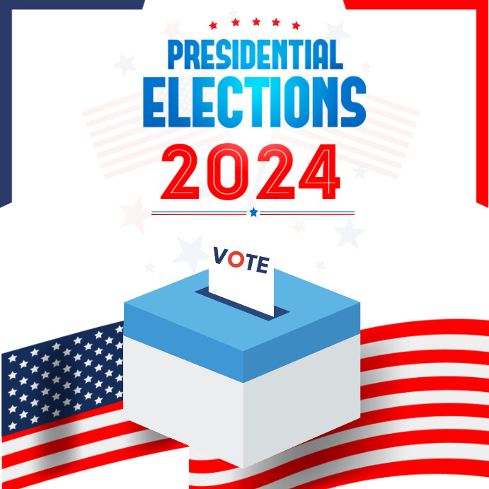 Plantilla de White Futuristic United States Election Vote Instagram ...