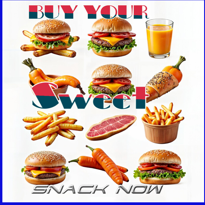 White Futuristic Variety Of Snacks On A White Transparent Instagram ...