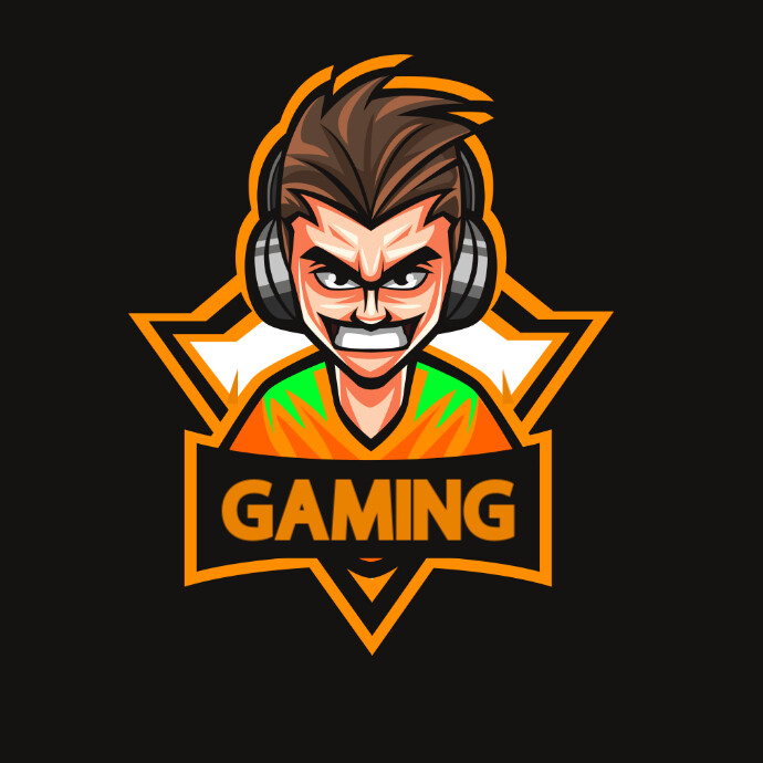White Gaming-gamer-angry-man-business-brand Logo Template | PosterMyWall