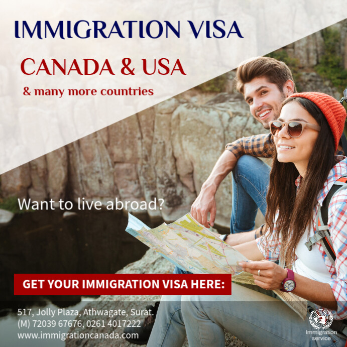 White generic immigration Instagram post Template | PosterMyWall