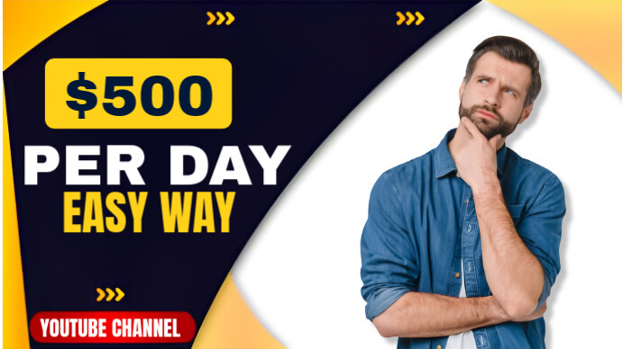 White Geometric Ad Youtube Thumbnail Template | PosterMyWall
