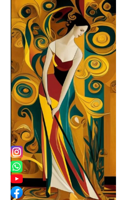 White Geometric Art Poster Template | PosterMyWall