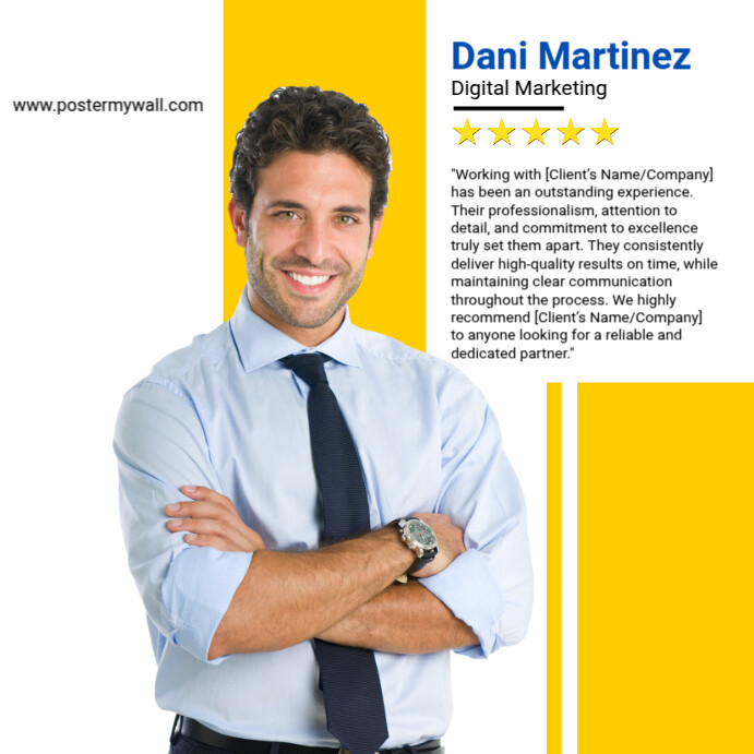 White Geometric Client Review Instagram Post Template | PosterMyWall
