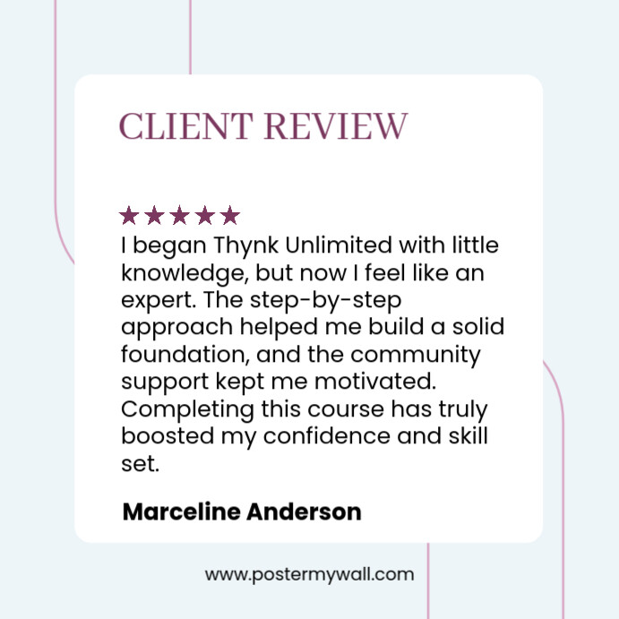 Copy of White Geometric Client Review Template Instagram Post ...