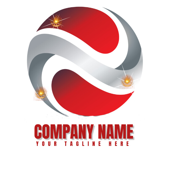 White Geometric Company Logo Logo Template | PosterMyWall