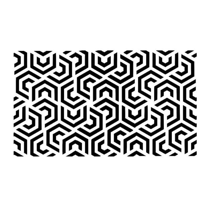 Modèle White Geometric Geometric Triangle Pattern Stencil Instagram ...