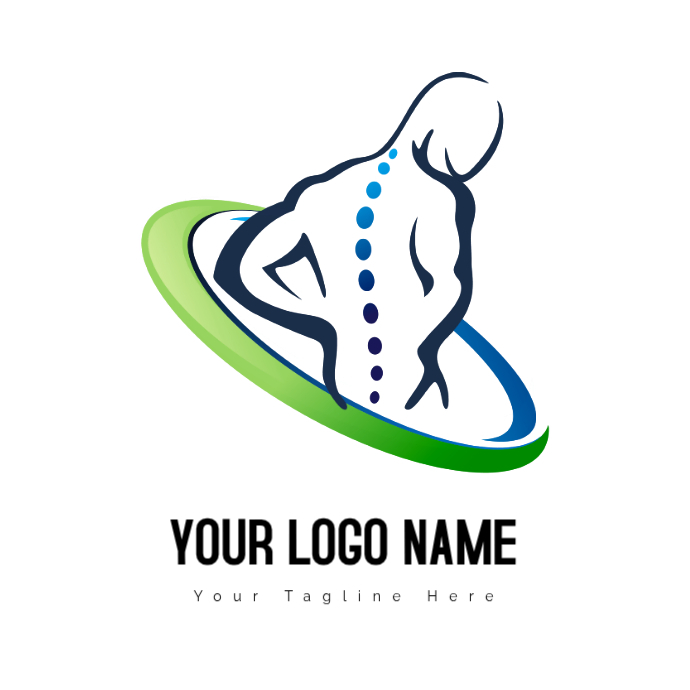 White Geometric Health Care Chiropractor Physical Therapy Chiropractic ...