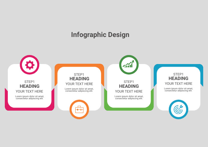 White Geometric Infographic Design A4 Template | PosterMyWall