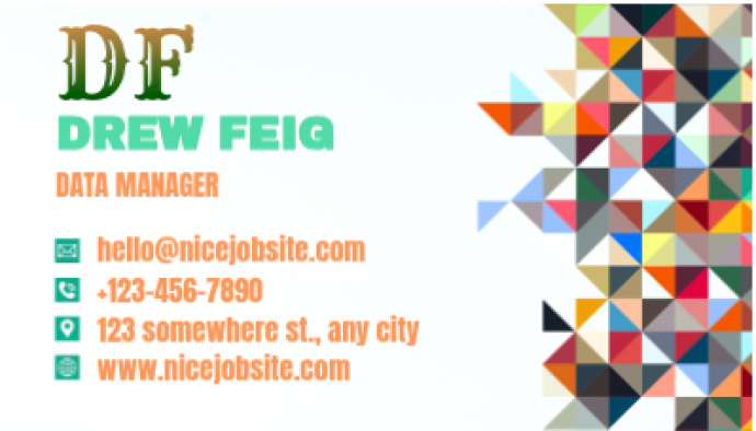 White Geometric Pattern And Lines Business Card Business Card Template ...