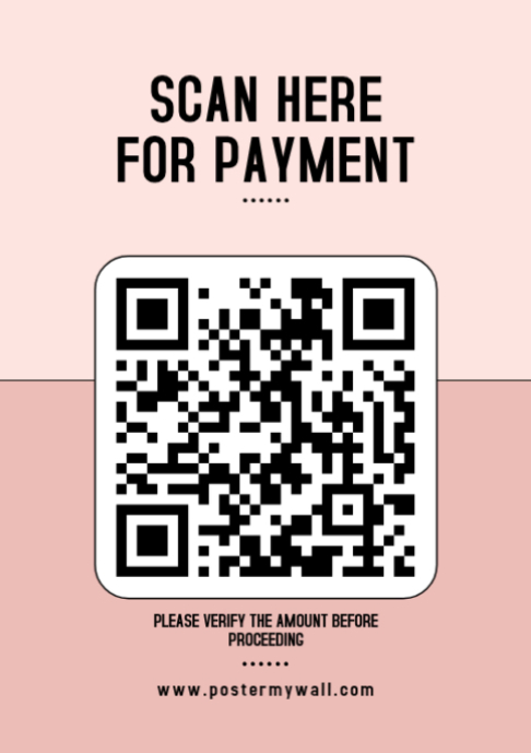 White Geometric Scan And Pay A2 Template | PosterMyWall