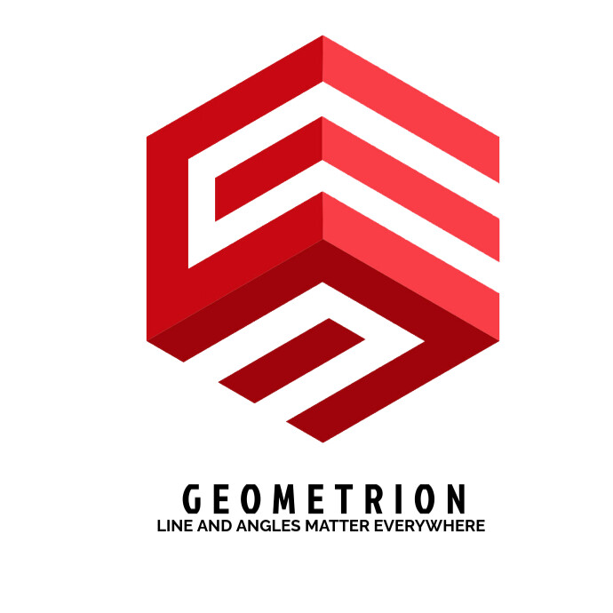 White Geometric Shape Logo Template | PosterMyWall