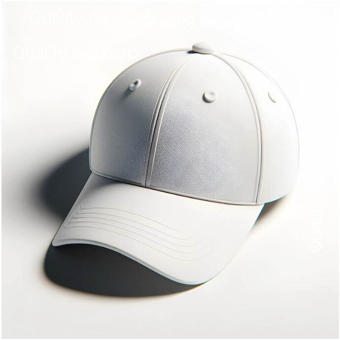 Modèle White Geometric White Face Cap Logo | PosterMyWall