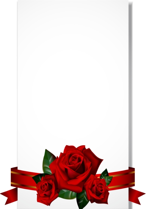 Red Rose Page Borders