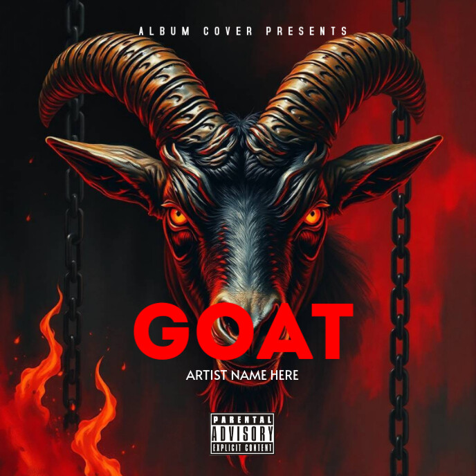 White Goad | Album Cover Design | Horror Album Cover Template ...