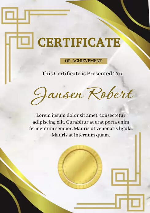 Modern Certificate Design