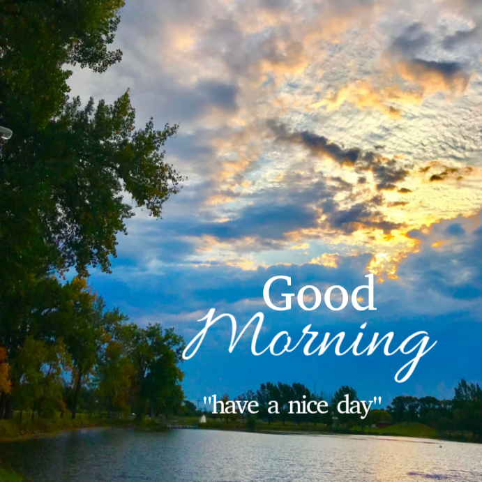 White Good Morning Instagram Post Template | PosterMyWall