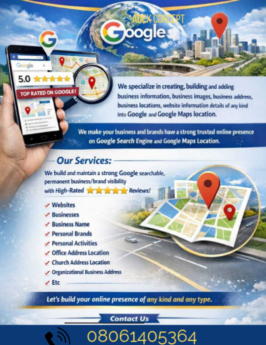 White Google Business Listing Servgices Flyer Template | PosterMyWall