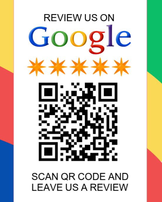 White Google Review Poster/ Google Review Card Instagram Portrait ...