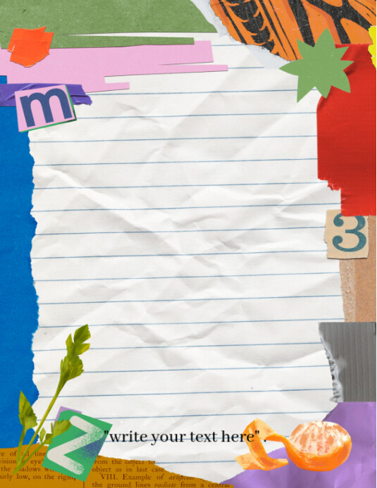 White Gradient Assignment And Letter Writing Flyers Flyer (us Letter ...