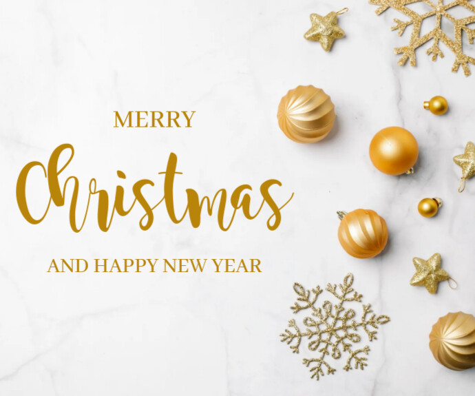 Copy of White Gradient Christmas Greeting Card Medium Rectangle ...