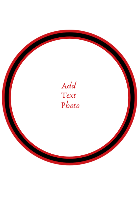 Plantilla de White Gradient Circle Frame A4 | PosterMyWall