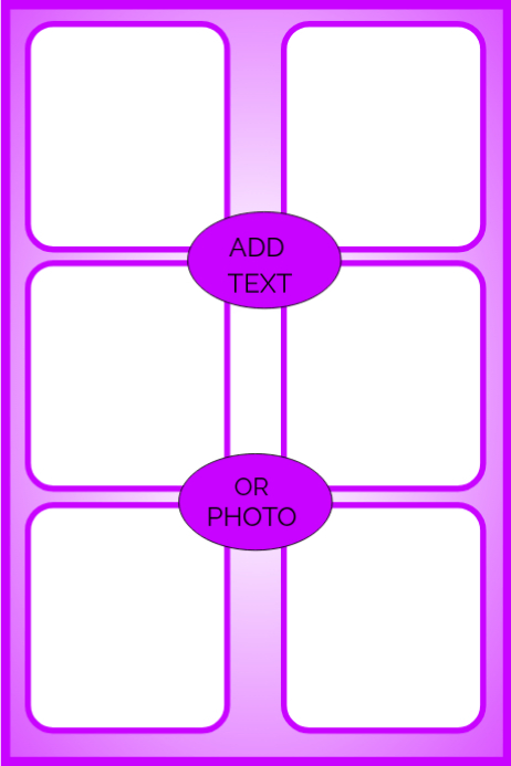 White Gradient Collage Banner 4' × 6' Template | PosterMyWall