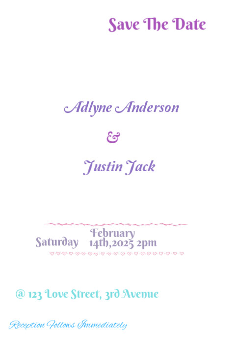 White Gradient Floral Neon Wedding Invitation A4 Template | PosterMyWall
