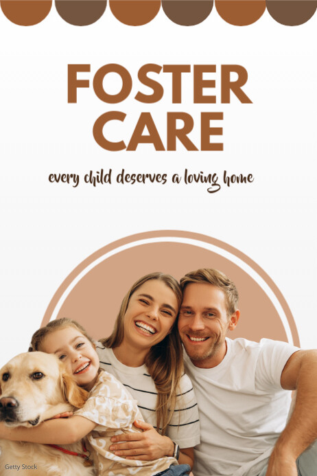 Copy of White Gradient Foster Care Poster | PosterMyWall