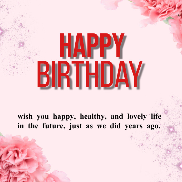 Plantilla de White Gradient Happy Birthday Celebration Tem | PosterMyWall