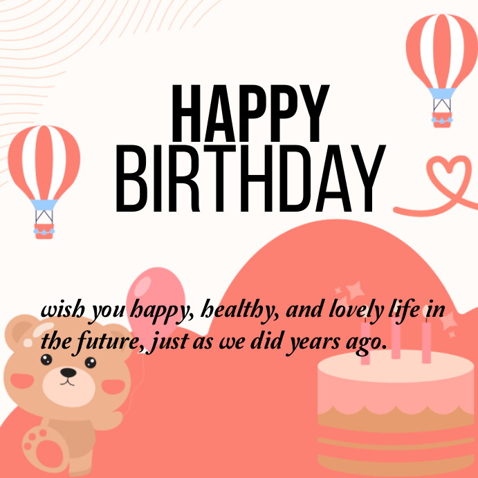 Modèle White Gradient Happy Birthday Celebration Tem | PosterMyWall