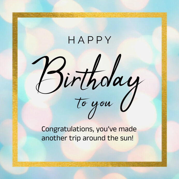 Modèle White Gradient Happy Birthday Wishing Cards I | PosterMyWall