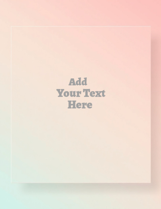 White Gradient Minimal Social Media Post Flyer (us Letter) Template ...