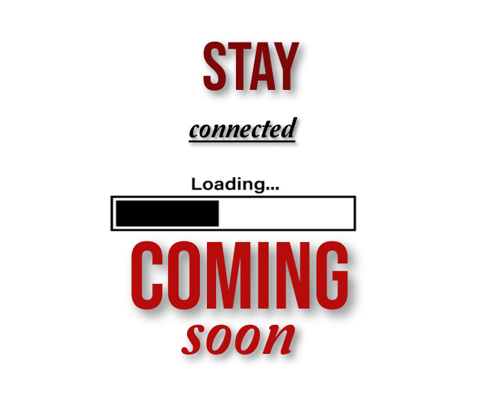 White Gradient Stay Connected Coming Soon Cel Template | PosterMyWall