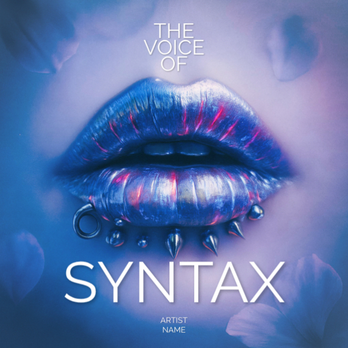 White Gradient Syntax Album Artwork Album Cover Template | PosterMyWall