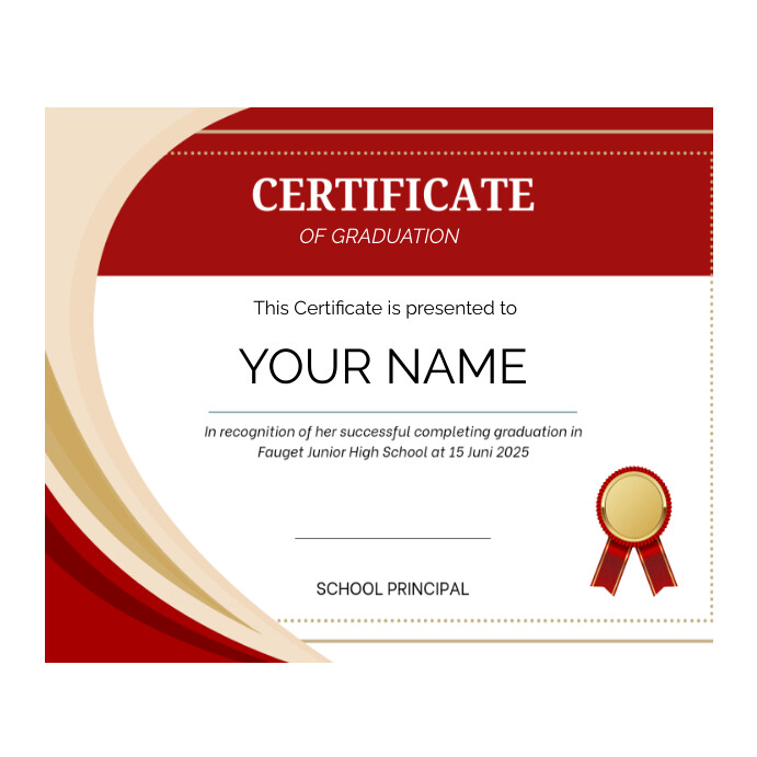 White Graduation Certificate Design Instagram Template | PosterMyWall