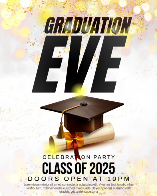 White Graduation Party Instagram Story Template | PosterMyWall
