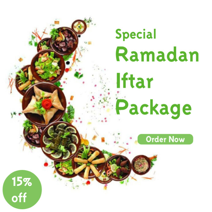 Copy of White Green Special Ramadan Iftar Package Poster Instagram Post ...