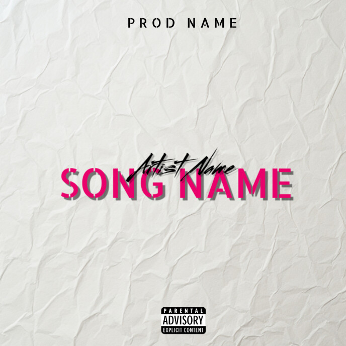 Copy of White Grey Texture Abstract Song Album Cover | PosterMyWall