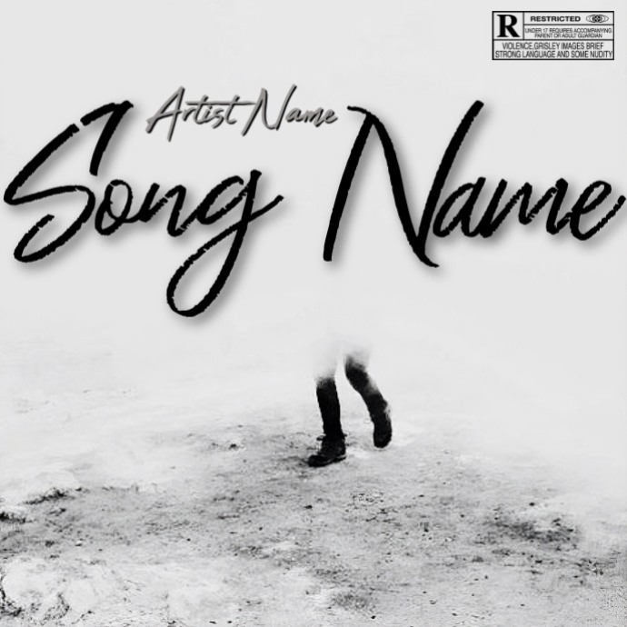 White Grunge Album Cover Album Cover Template | PosterMyWall