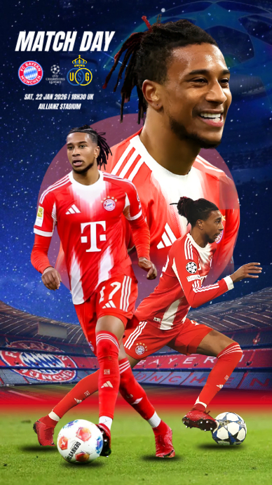 White Grunge Champions League Match Day Instagram Story Template ...