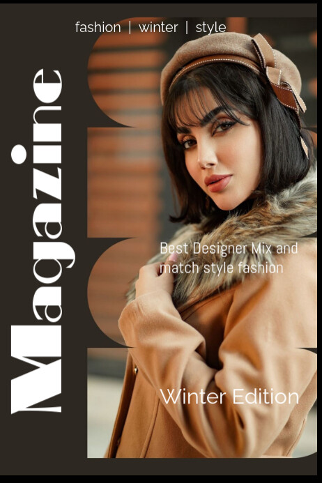 White Grunge Magazine Fashion Poster Templat | PosterMyWall