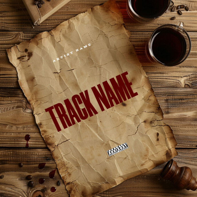 White Grunge Mixtape Cover Album Cover Template | PosterMyWall