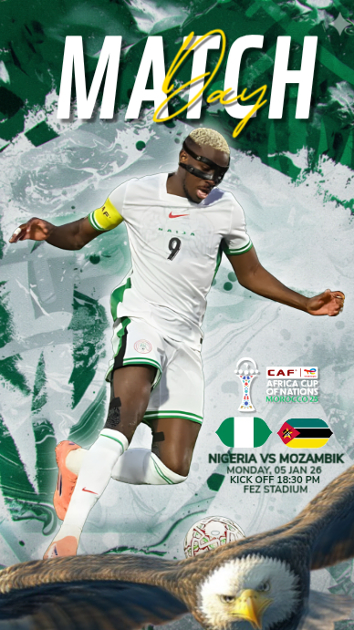 Plantilla de White Grunge Soccer Matchday Instagram Story | PosterMyWall