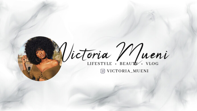 White Grunge YouTube Channel Cover Photo Template | PosterMyWall