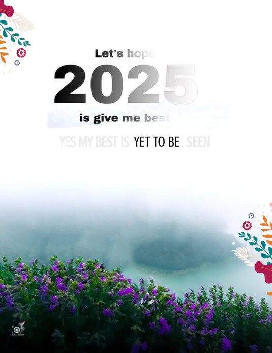 White Happy 2025 Flyer (us Letter) Template | PosterMyWall